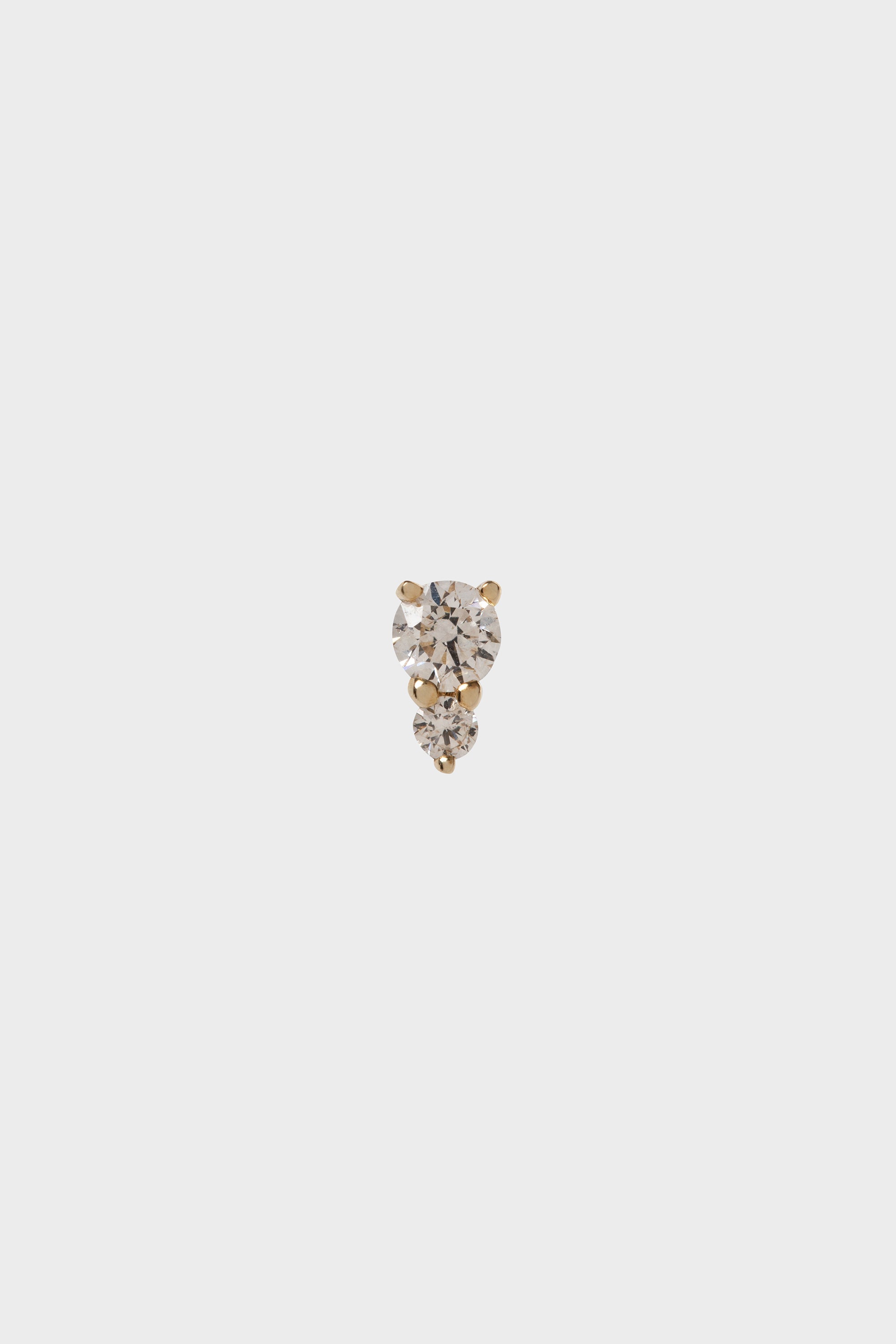 DOUBLE DIAMOND DOUBLE DOT STUD – AURUM + GREY