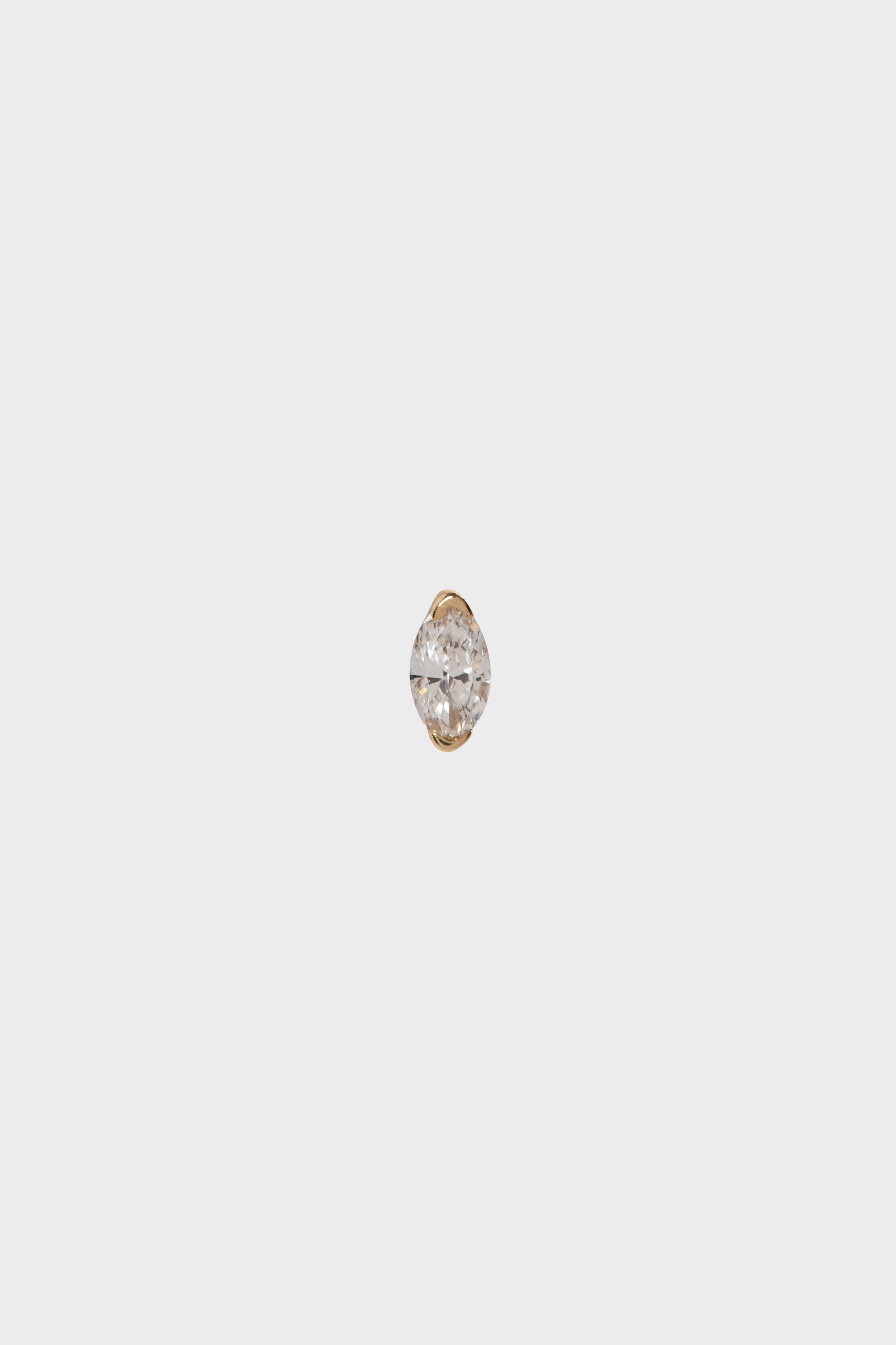 PETITE MARQUISE DIAMOND STUD – AURUM + GREY