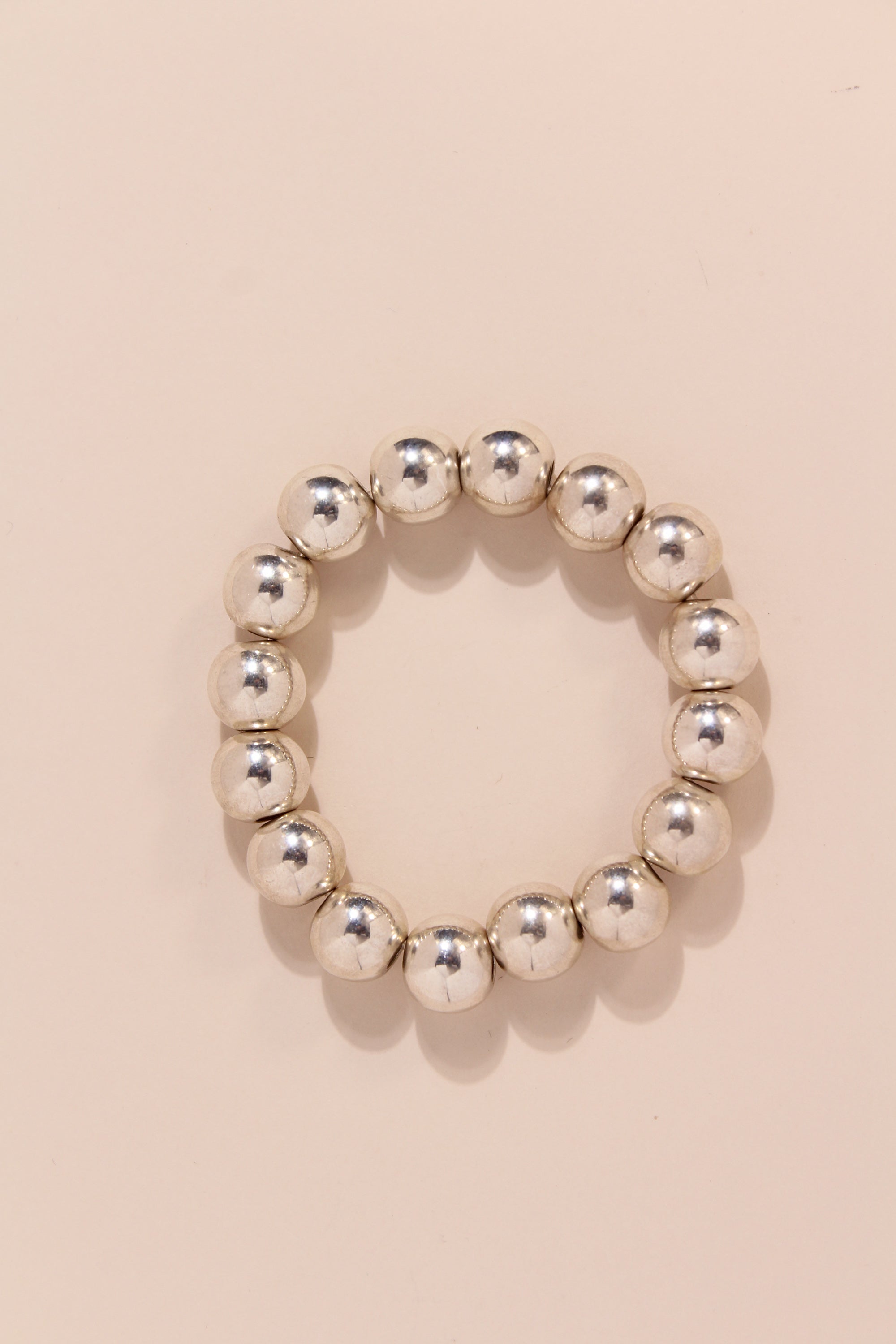 THE 1970 STERLING SILVER BEAD BRACELET – AURUM + GREY