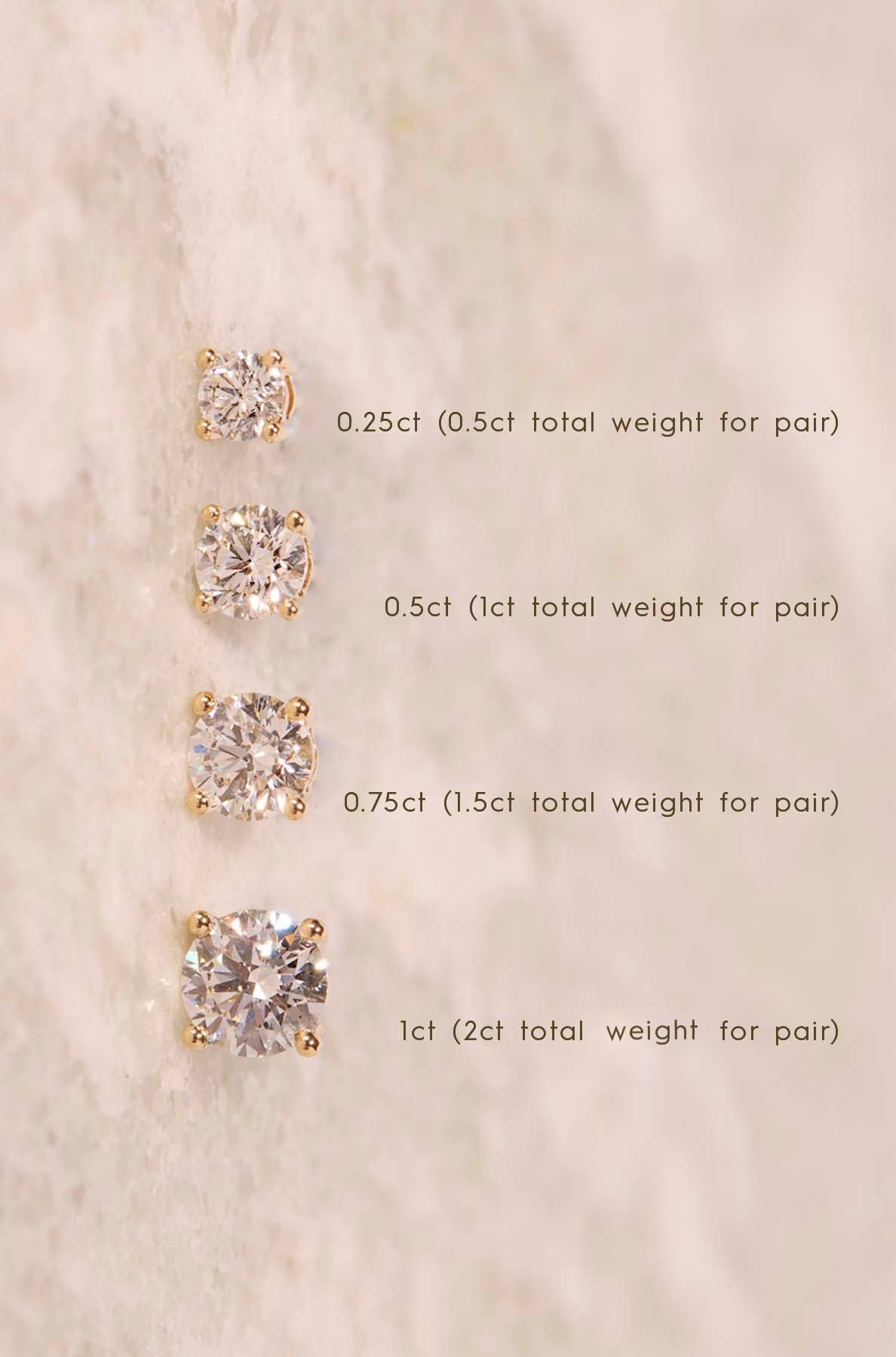 MILESTONE DIAMOND STUD (PAIR) – AURUM + GREY