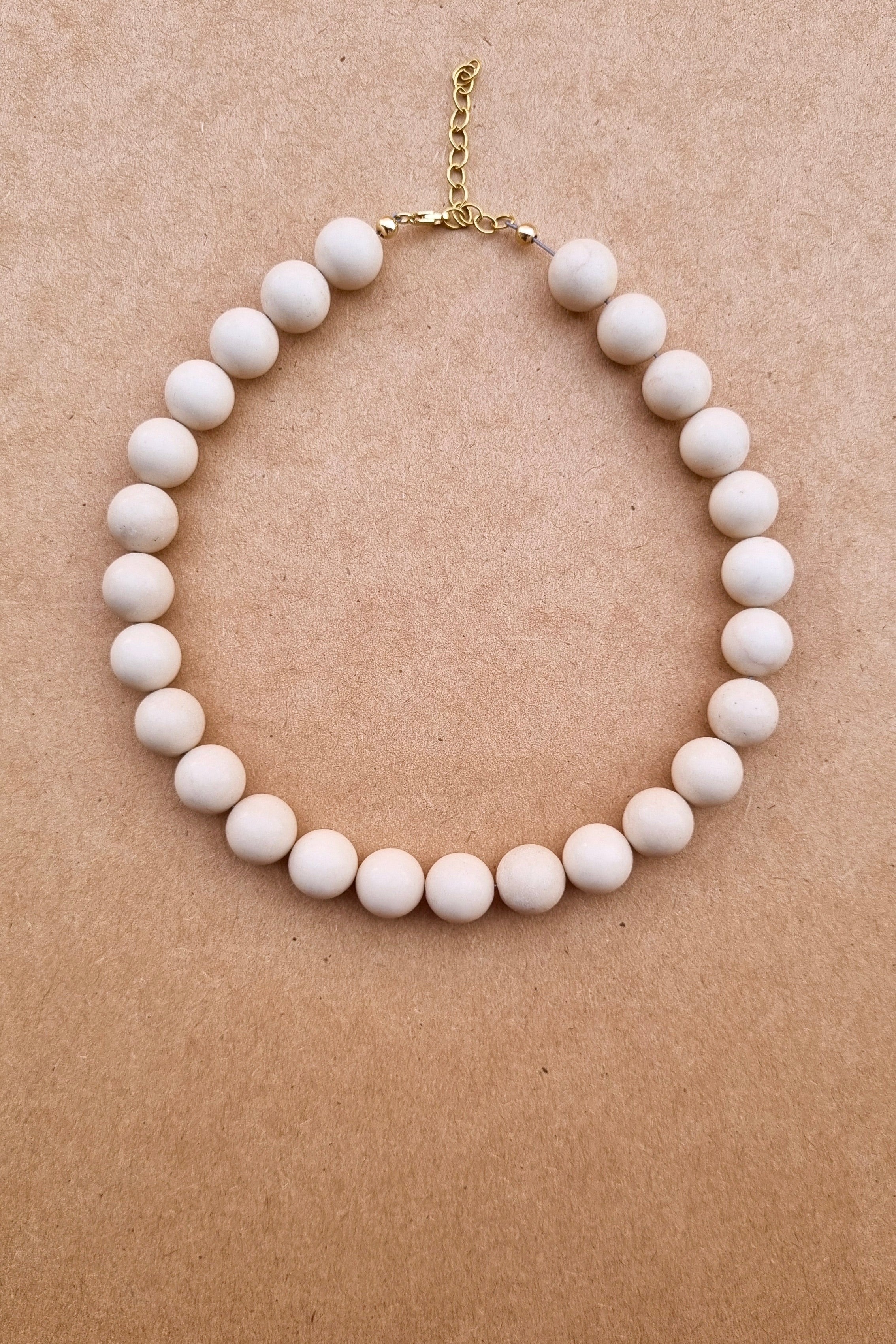 FORMENTERA CREMA JASPER BEADS – AURUM + GREY