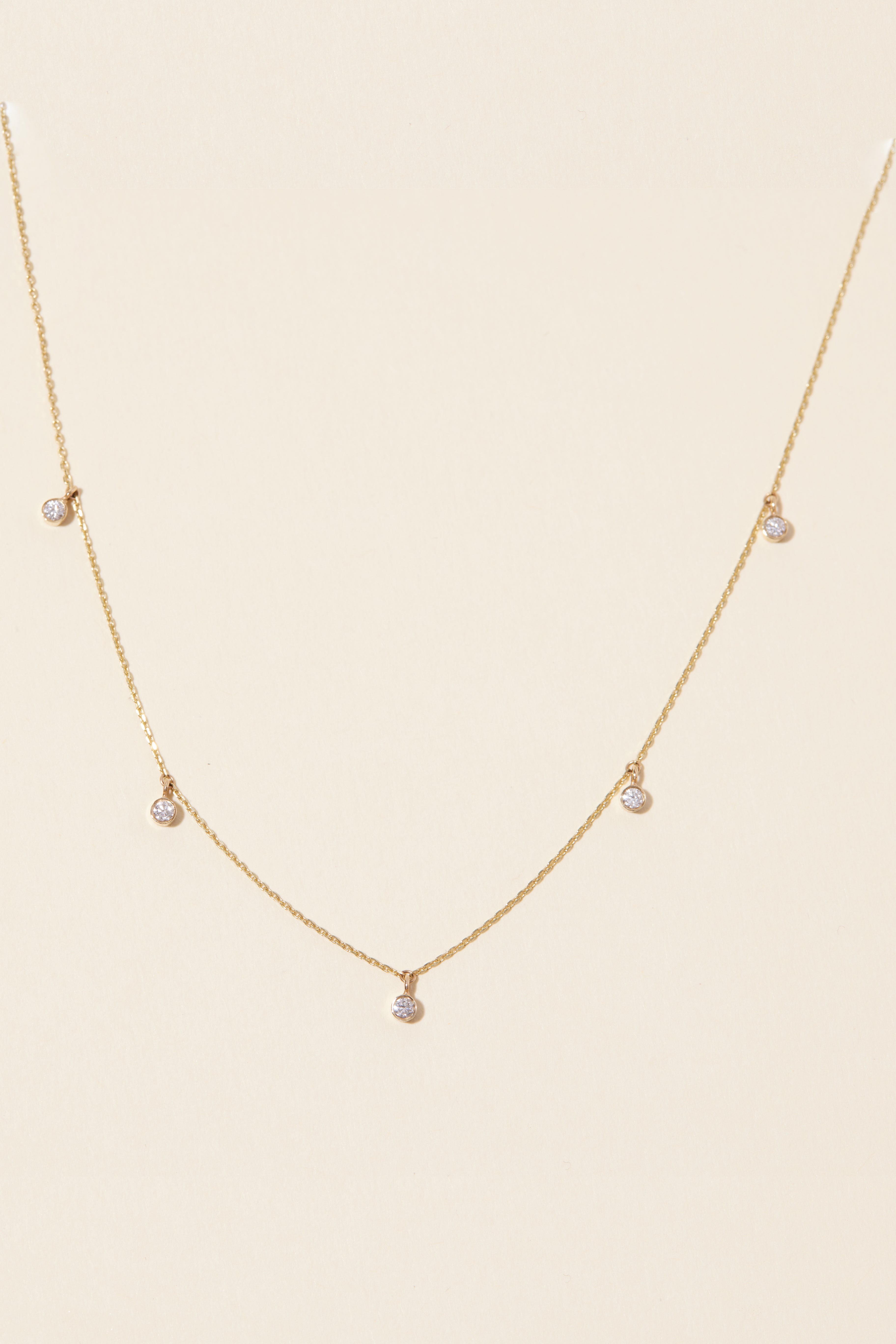 9CT FOREVER CHARMED DIAMOND NECKLACE – AURUM + GREY