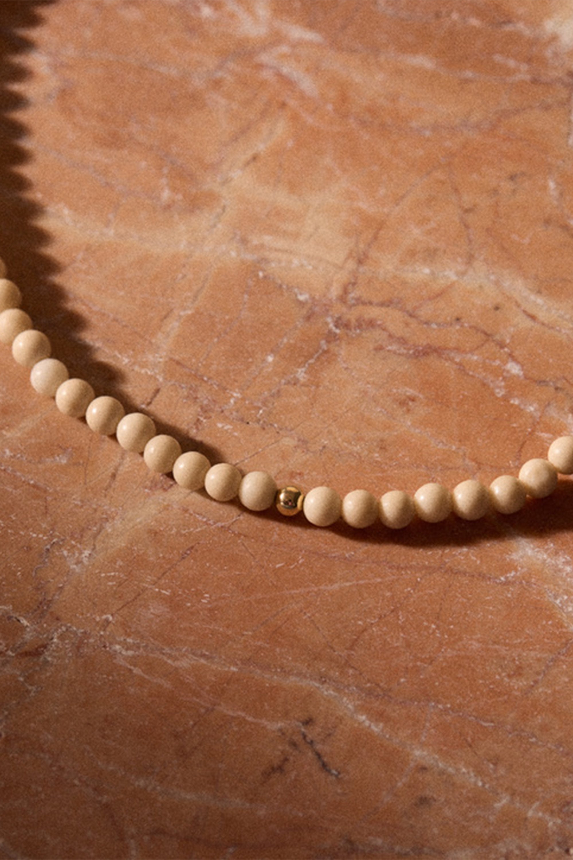 FORMENTERA MINI CREMA JASPER NECKLACE – AURUM + GREY