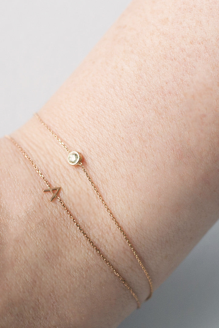 INITIAL BRACELET – AURUM + GREY