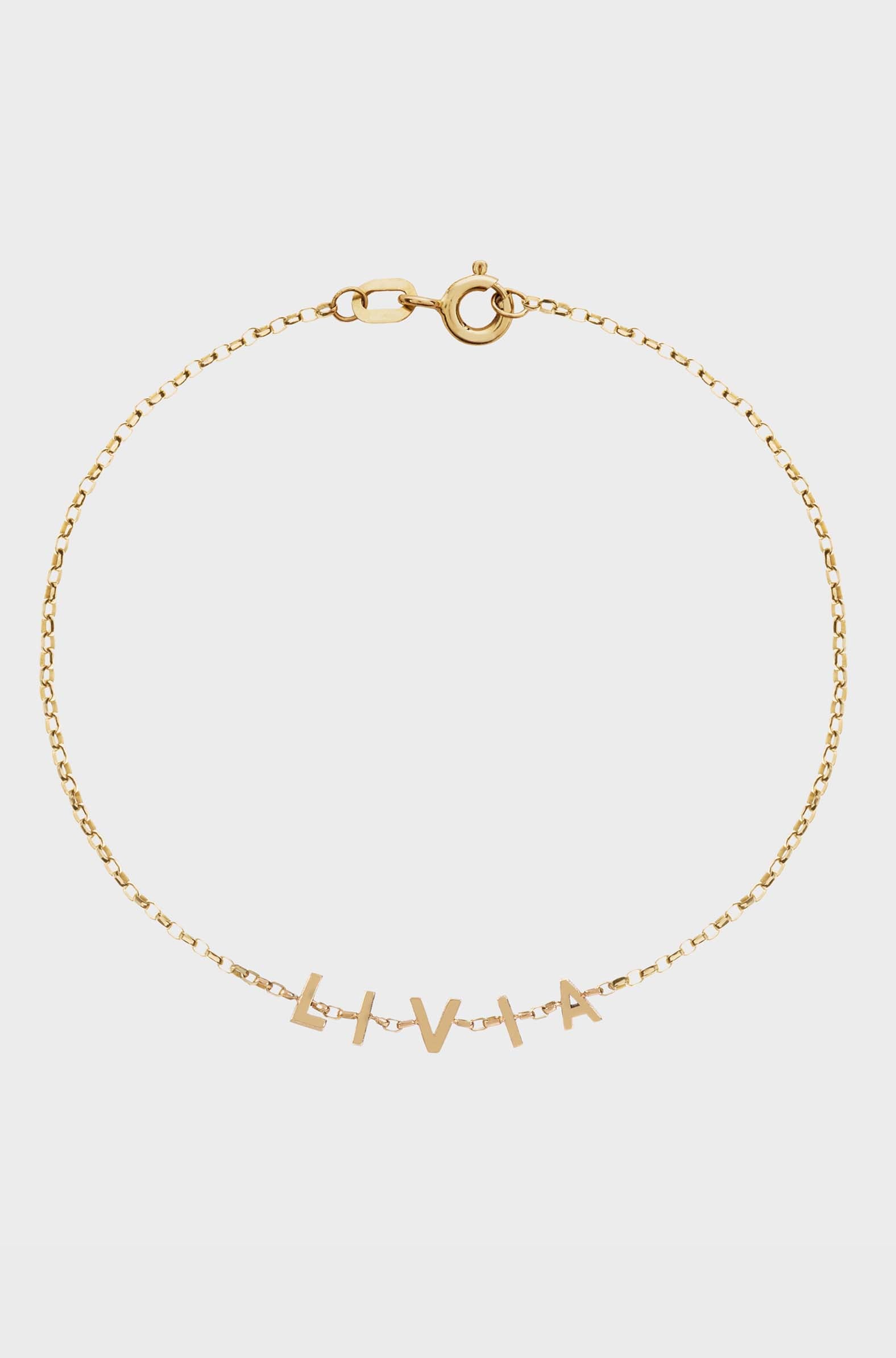CONNECT NAME BRACELET – AURUM + GREY