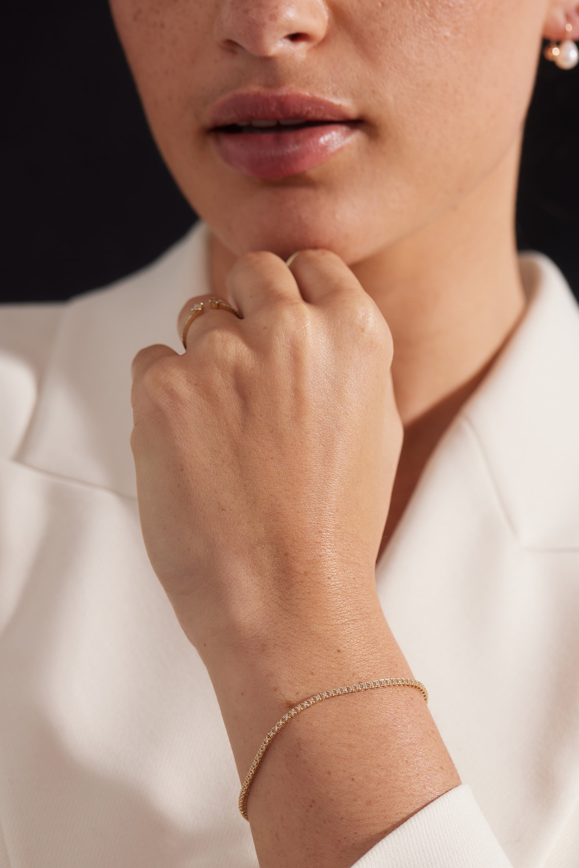 CLASSIC DIAMOND TENNIS BRACELET – AURUM + GREY