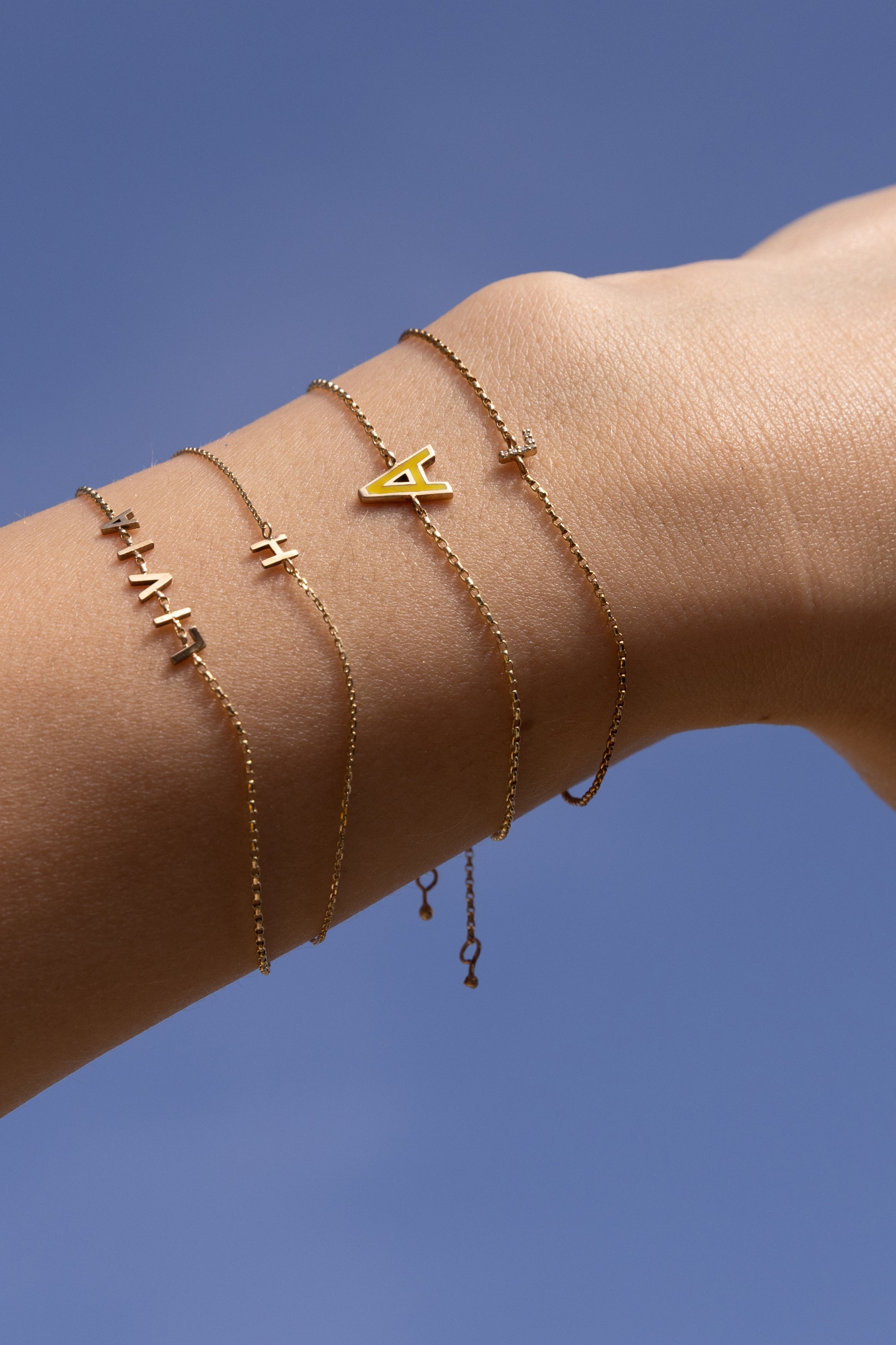INITIAL BRACELET – AURUM + GREY