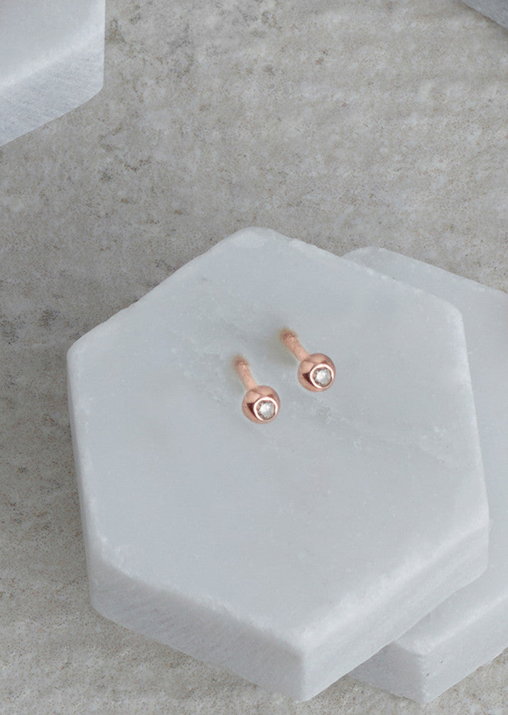 AURUM + GREY ETOILE PETITE DIAMOND STUD