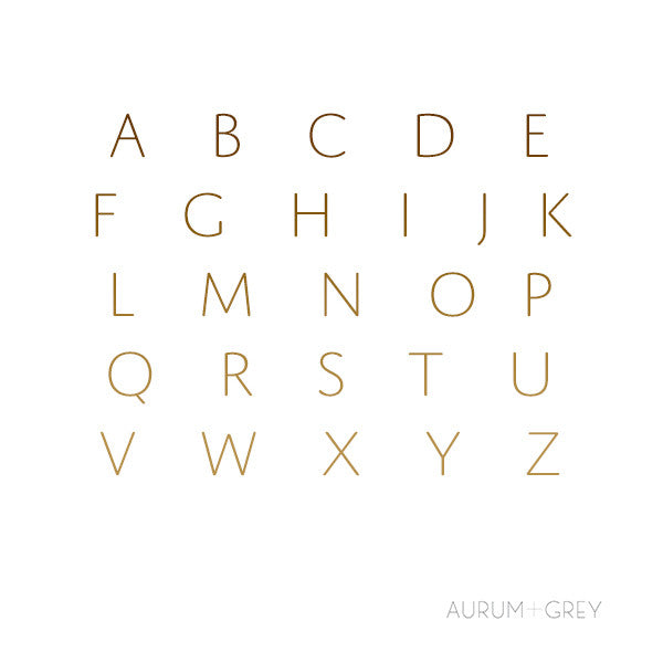 INITIAL CUFFLINKS – AURUM + GREY