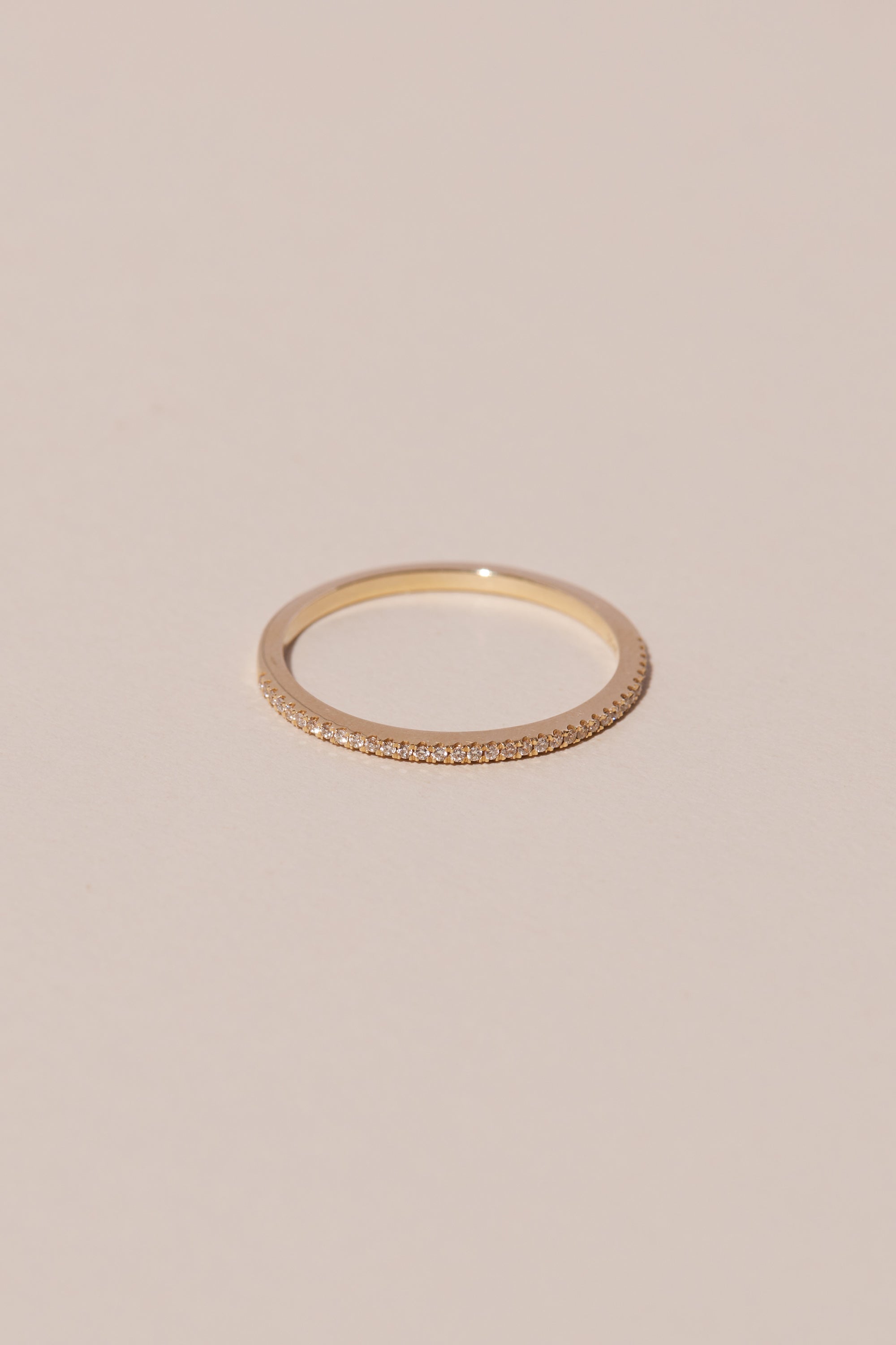 DAINTY DIAMOND HALF ETERNITY RING – AURUM + GREY